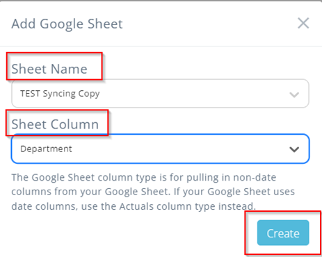 Google Sheet Data Sheets