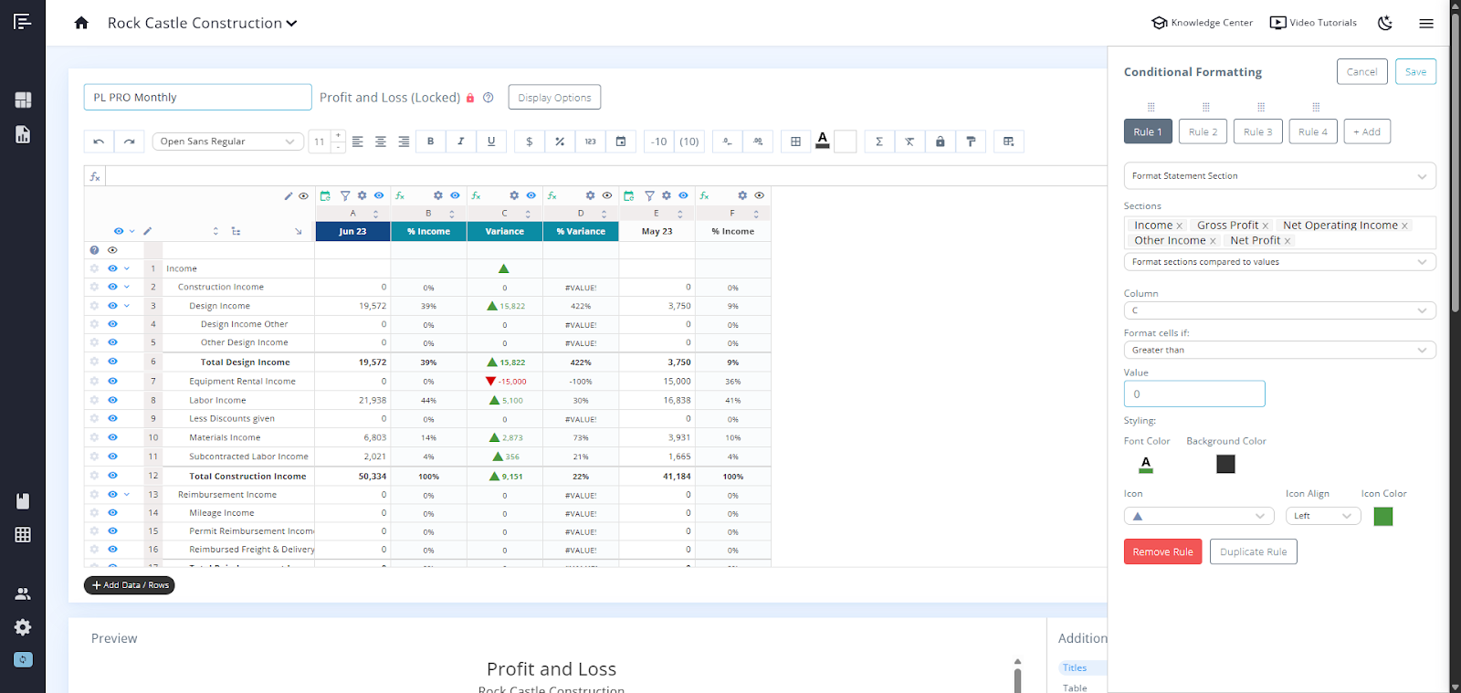 Conditional Formatting